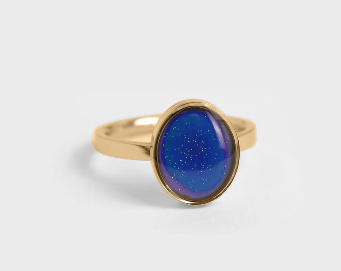 Mood Ring, Diamond Accent Ring, Best Friend Birthday Gift, Color ...