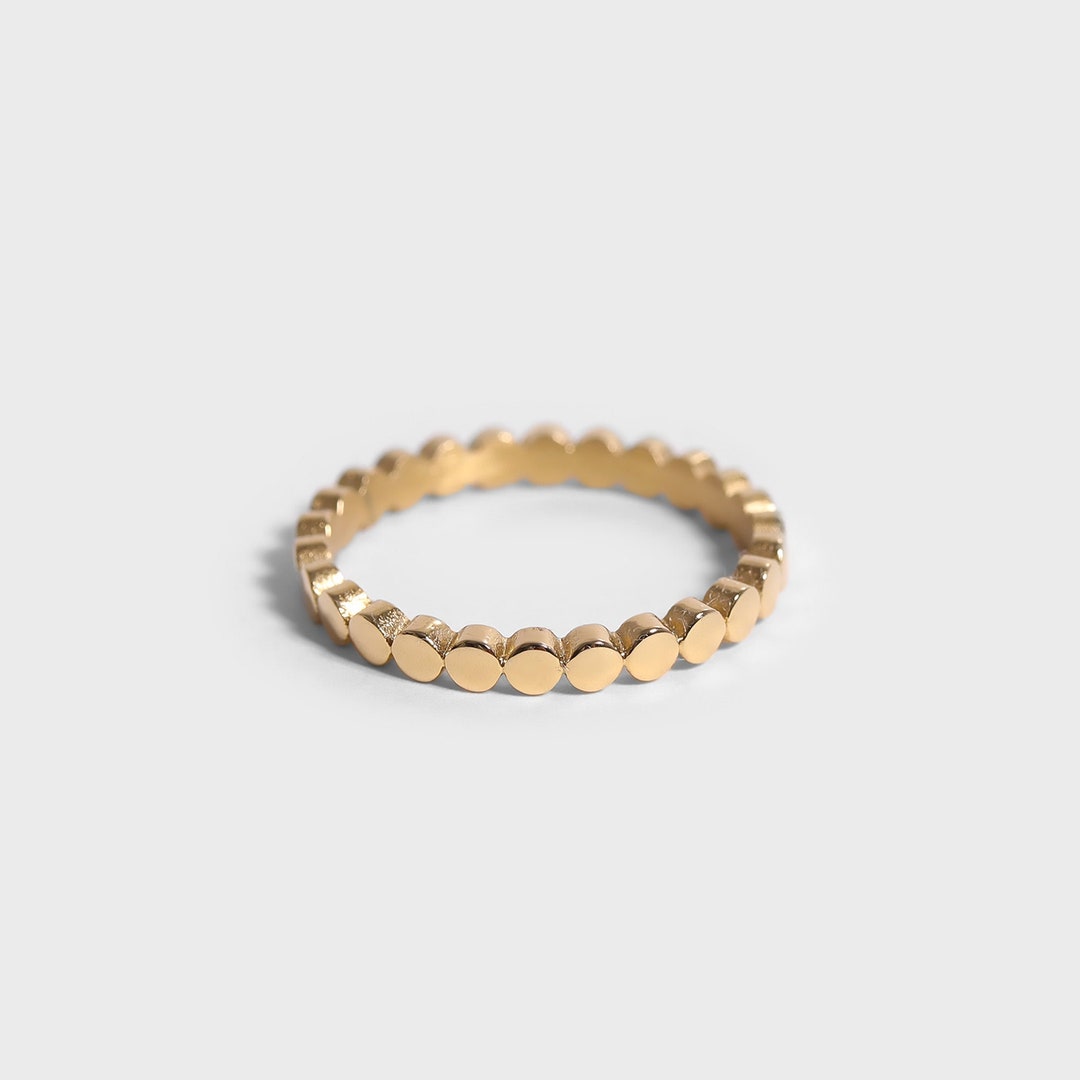 Confetti Stacking Ring, Stainless Steel Gold Stacking Rings for Women, Circle Stacking Rings ...