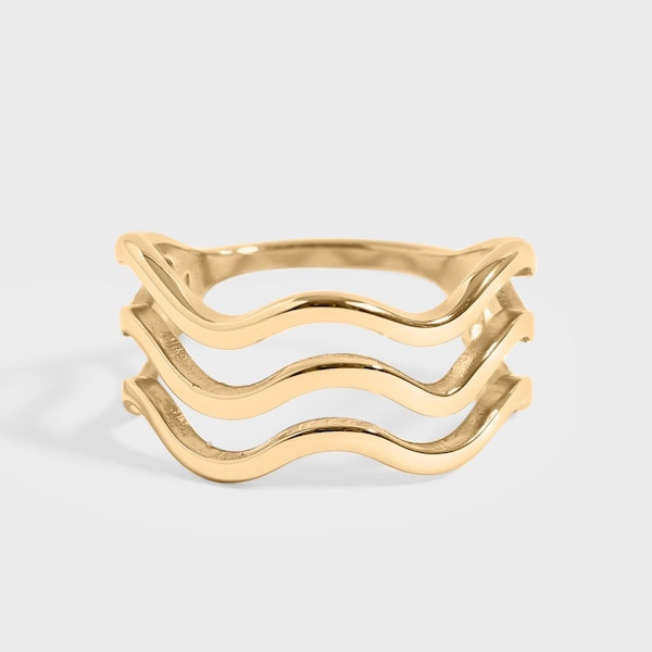 Wave Ring - Etsy
