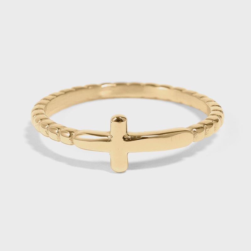 Cross Ring - Etsy