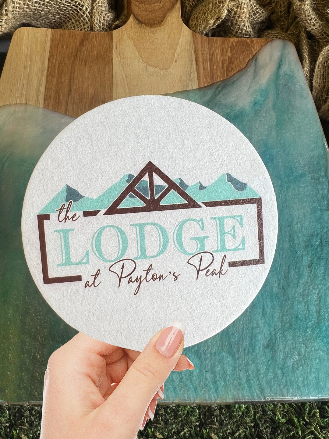 Personalized Custom Printed Thick Paper Coasters Airbnb Homes VRBO ...