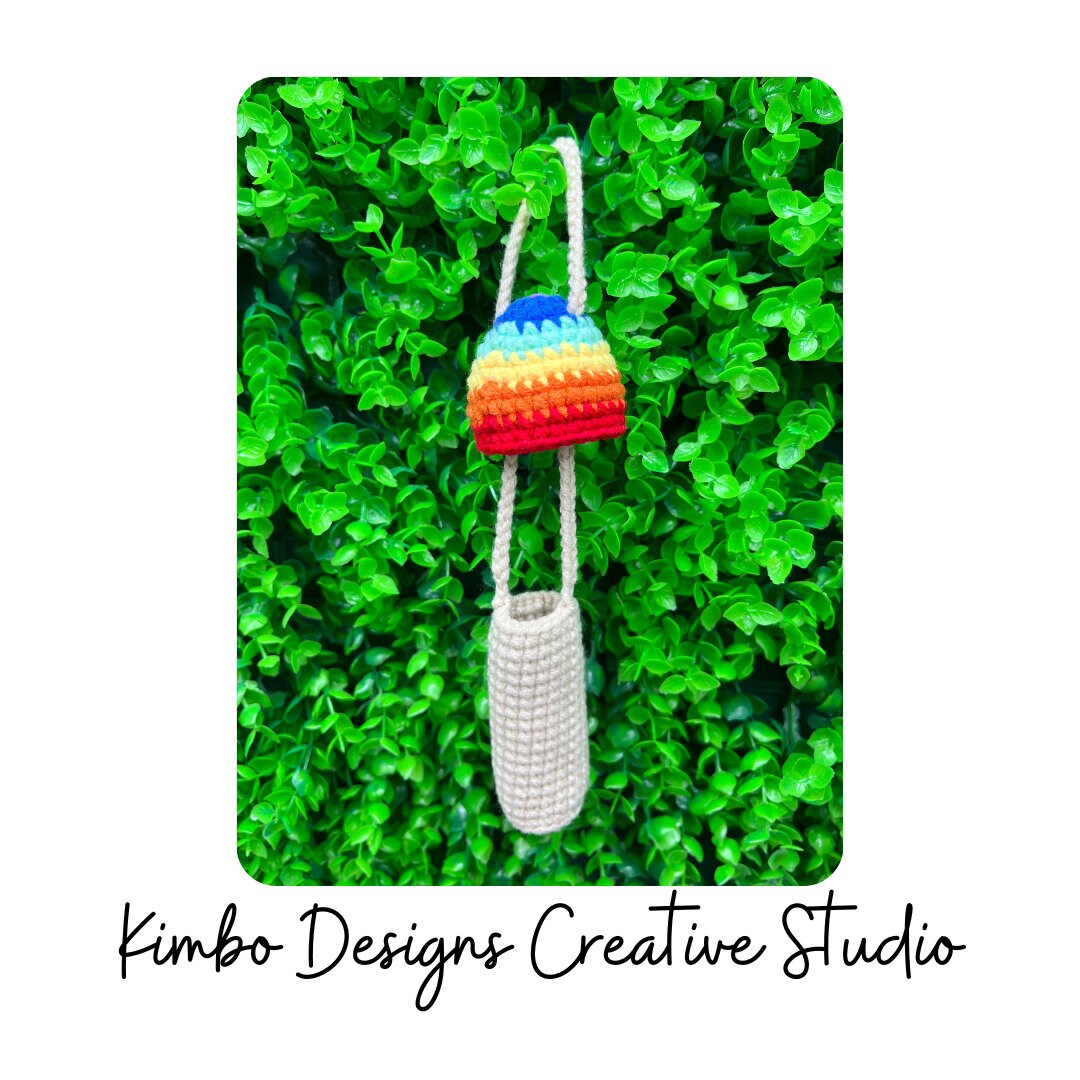 Rainbow Mushroom Chapstick Holder/ Keychain - Etsy