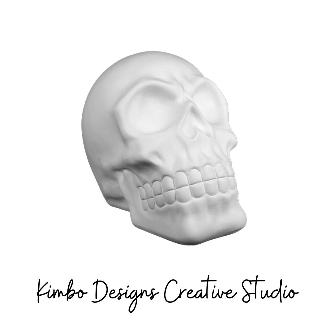 Unpainted DIY Ceramic Bisque Giant Skull, Free Shipping - Etsy