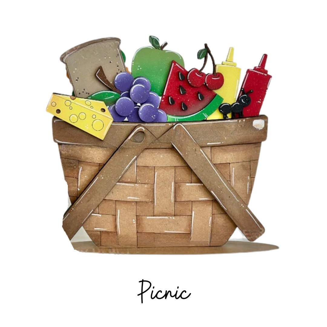 Picnic Foods Basket Insert DIY Kit, Basket Base & Other Inserts Sold ...