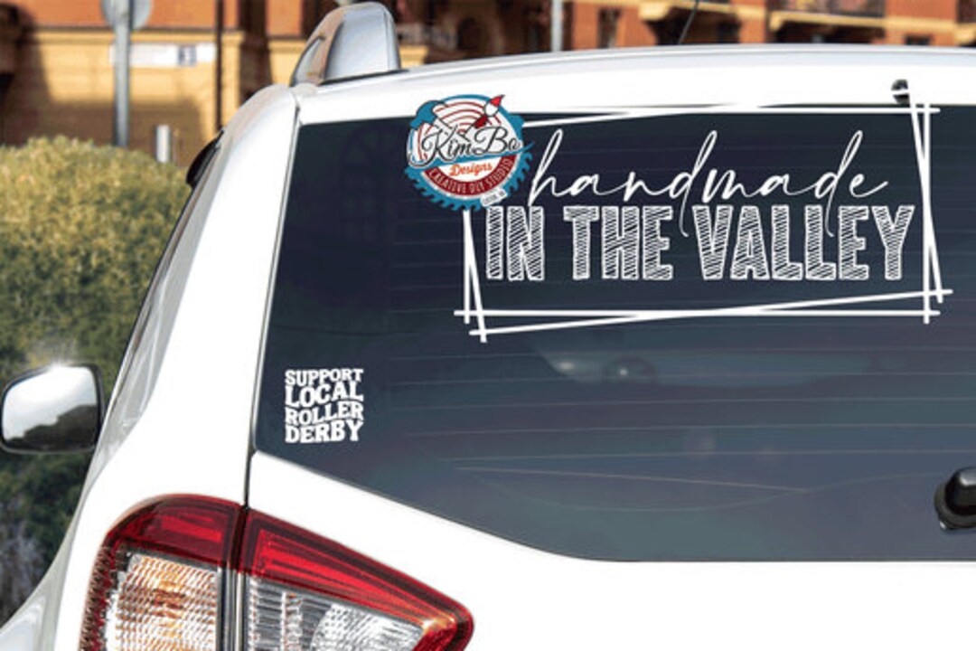 Support Local Roller Derby Car Decal - Etsy