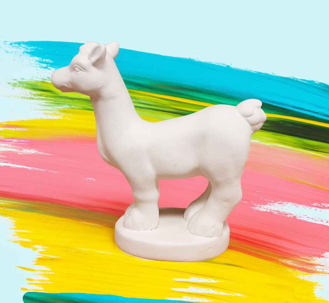 Dolly the Llama – Ceramic Bisque Figurine | Paint Your Own Pottery ...