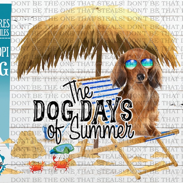 Dog Days of Summer Clipart - Etsy