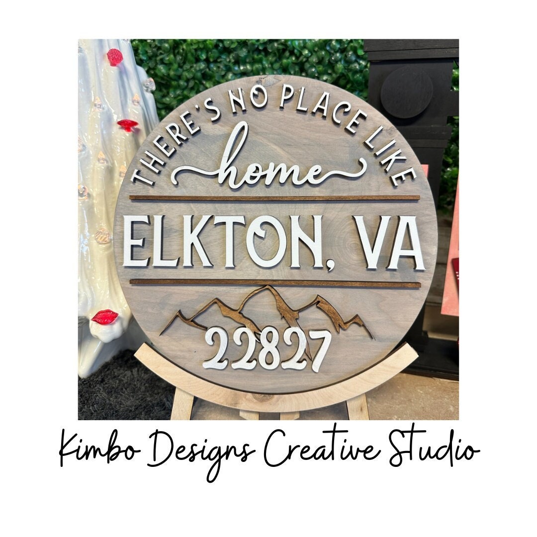 Custom Hometown Wood Sign, Unpainted DIY 10" Kit - Etsy