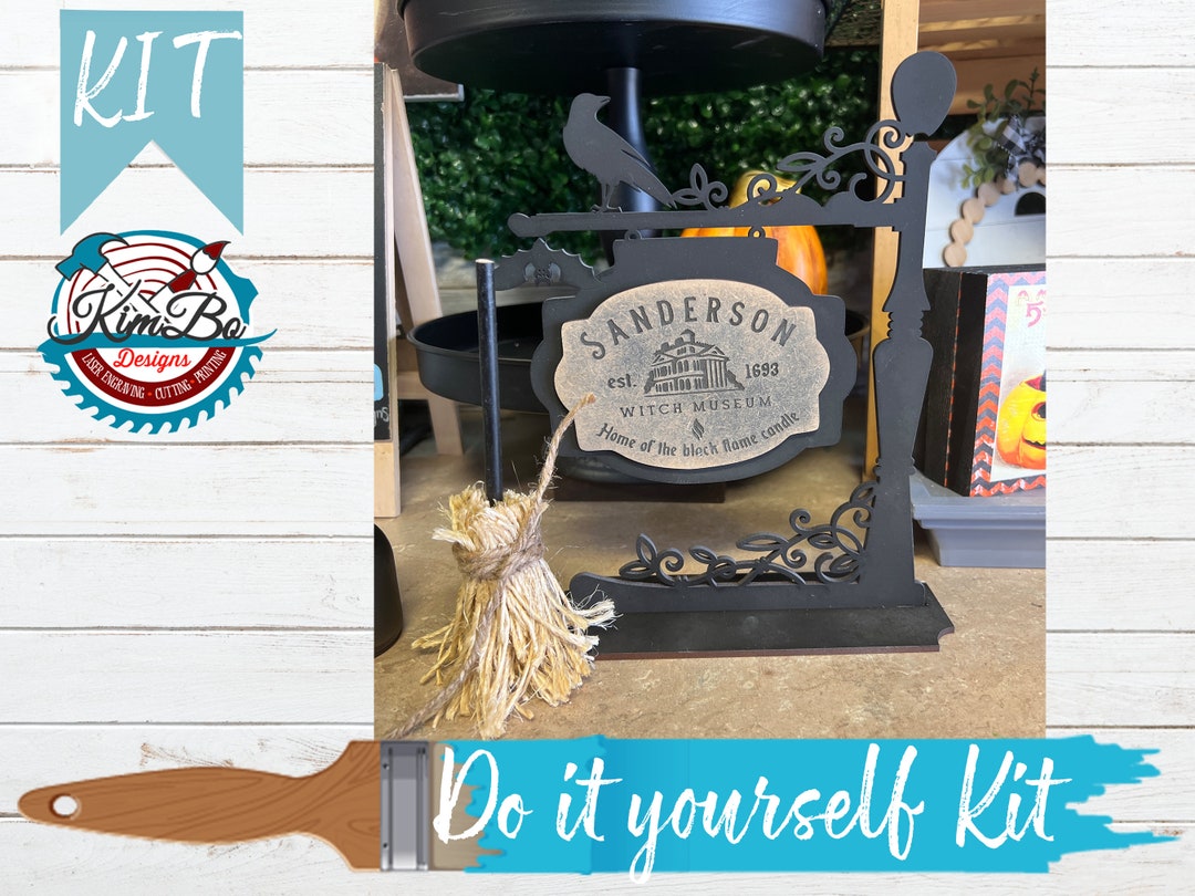 DIY Kit Do It Yourself Sanderson Sisters Halloween Wood Sign Tiered ...