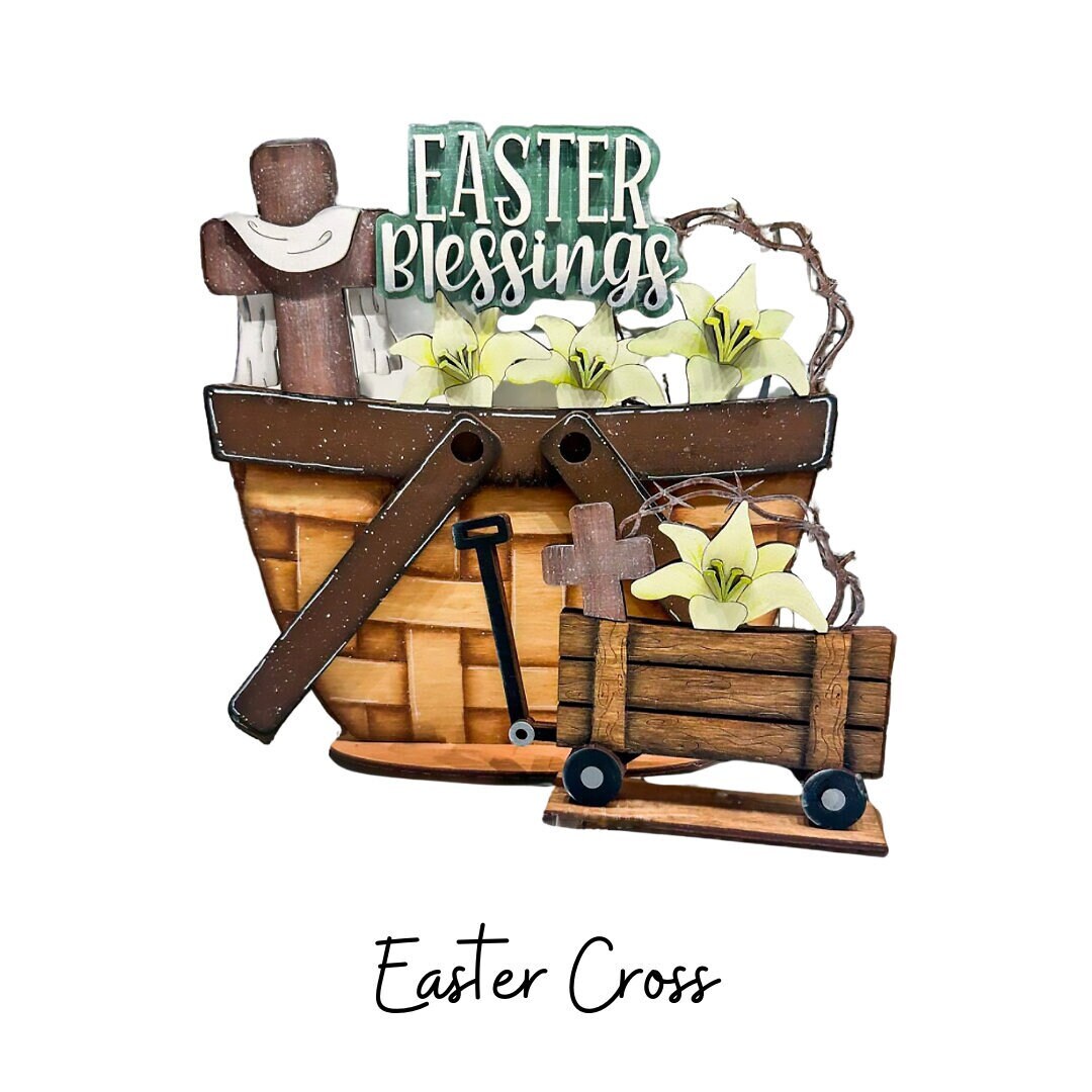 Easter Cross Basket Insert DIY Kit, Basket Base and Other Inserts Sold ...