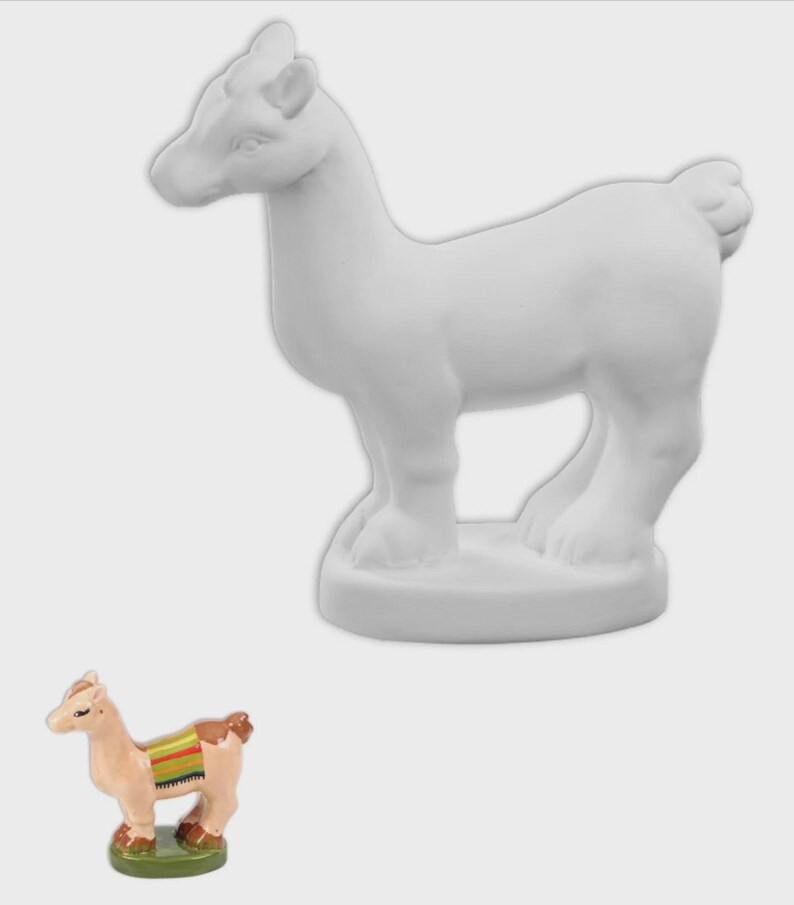 Dolly the Llama – Ceramic Bisque Figurine | Paint Your Own Pottery ...