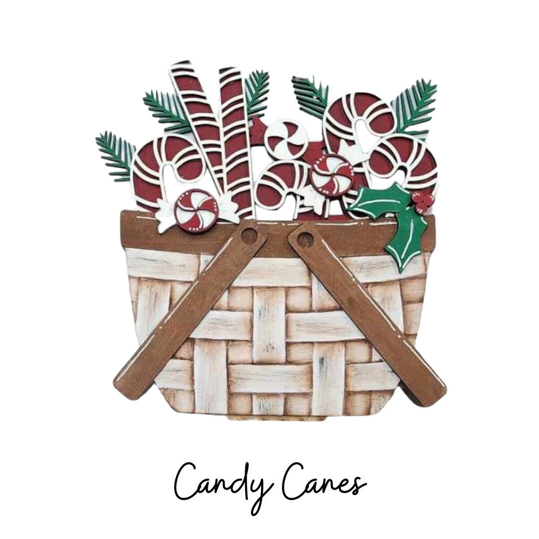 Candy Canes Basket Insert DIY Kit, Basket Base and Other Inserts Sold ...