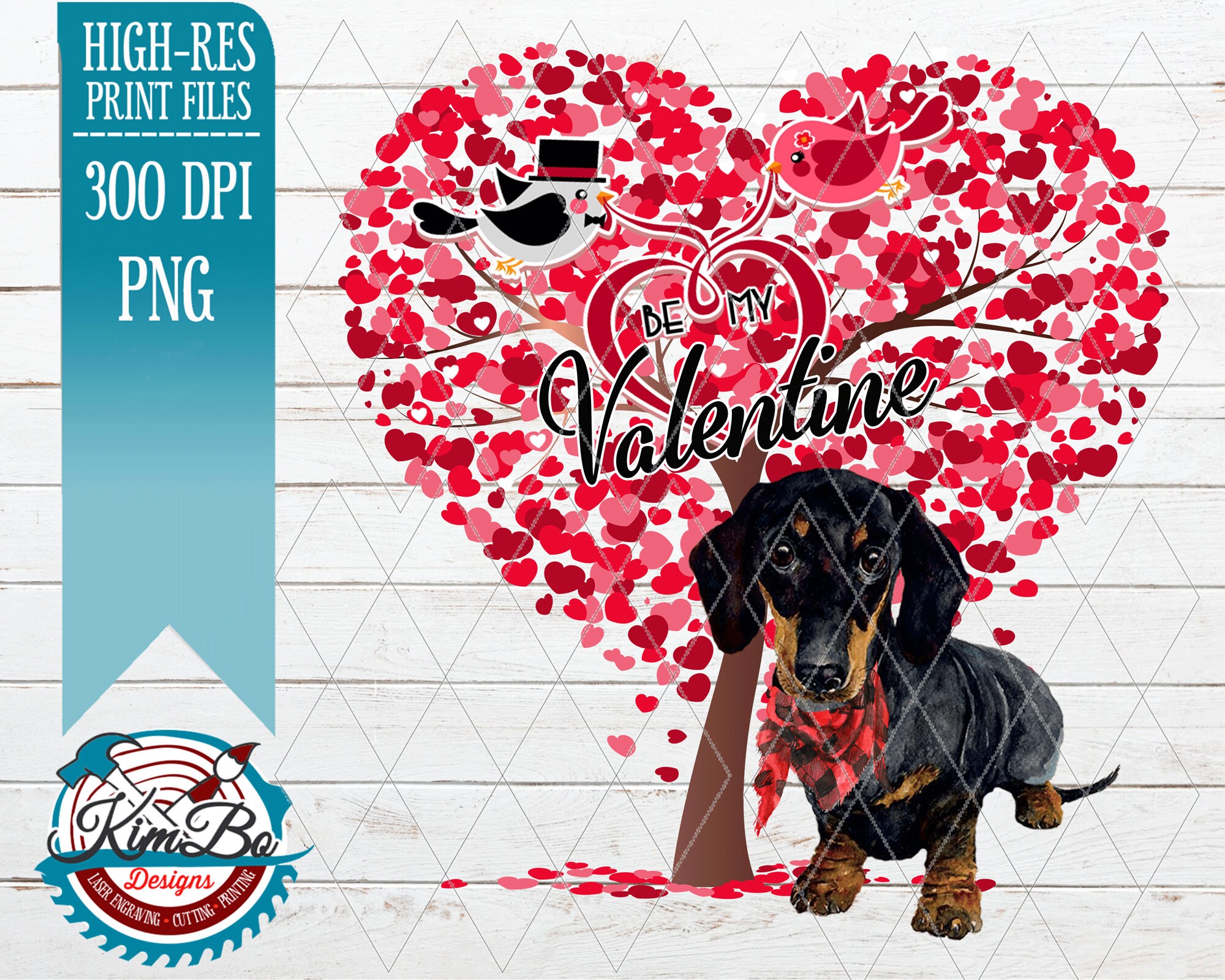 Dachshund Wiener Sausage Dog Be My Valentine clipart descarga - Etsy España