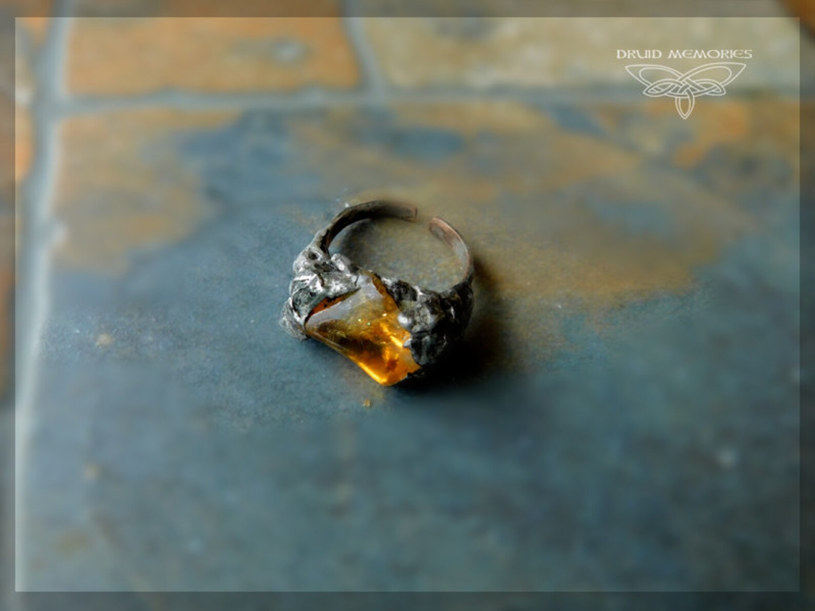 Citrine Ring "the Sun of Thelidon", Druid Magic Ritual Ring - Etsy