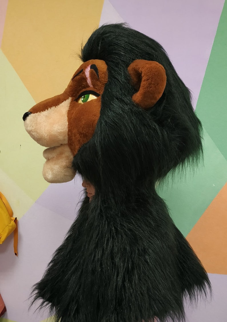 Scar mask. Open Face Scar Head Animation. Scar fursuit head | Etsy