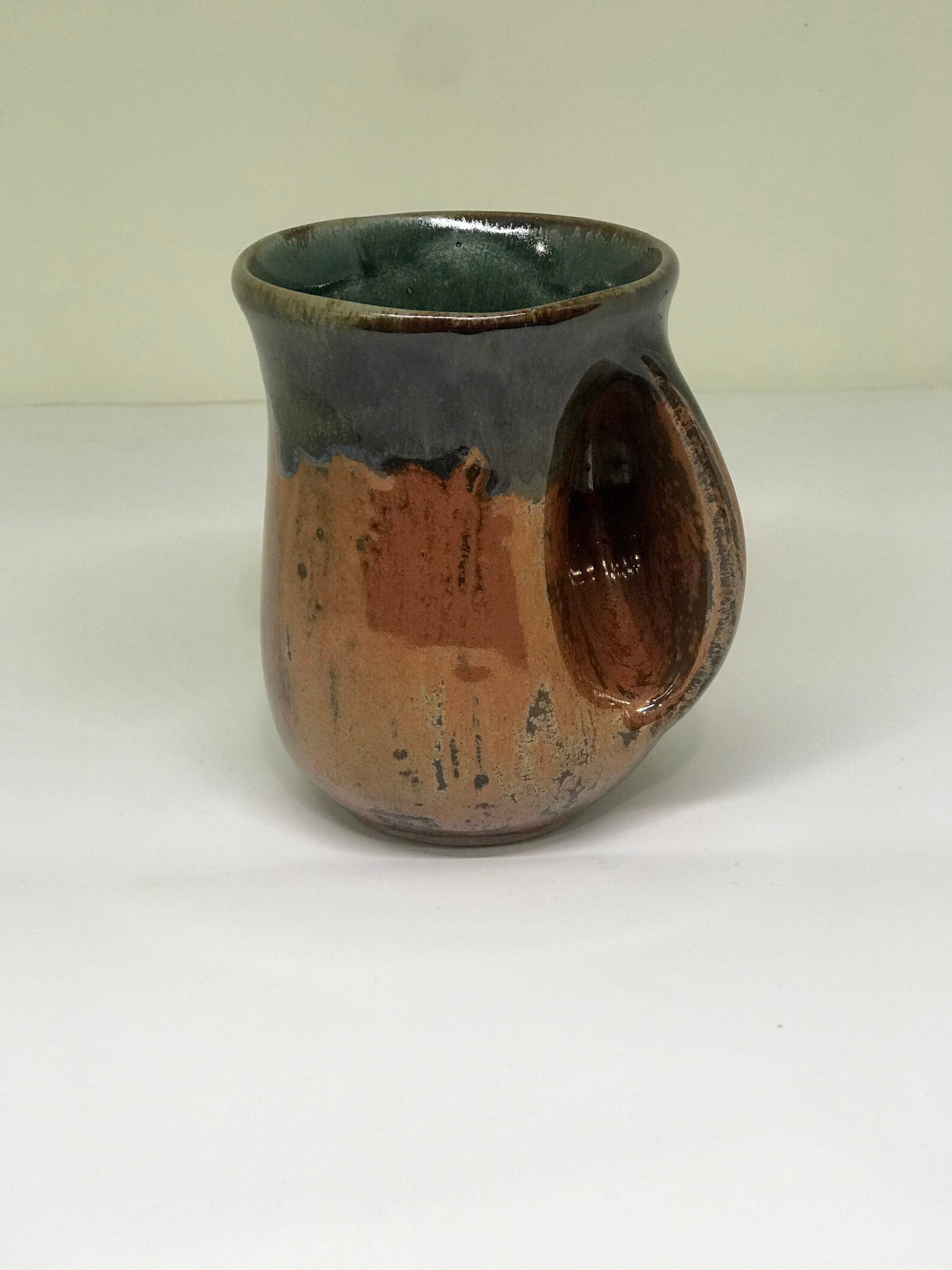 Handwarmer mug.Ceramic.Hug Mug.Pocket.Hand | Etsy