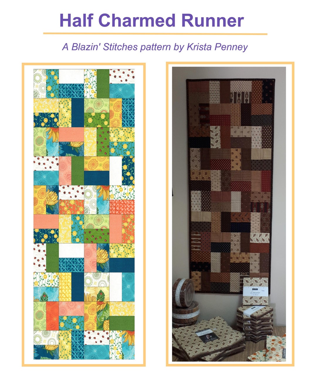 Half Charmed Runner Pattern - Etsy