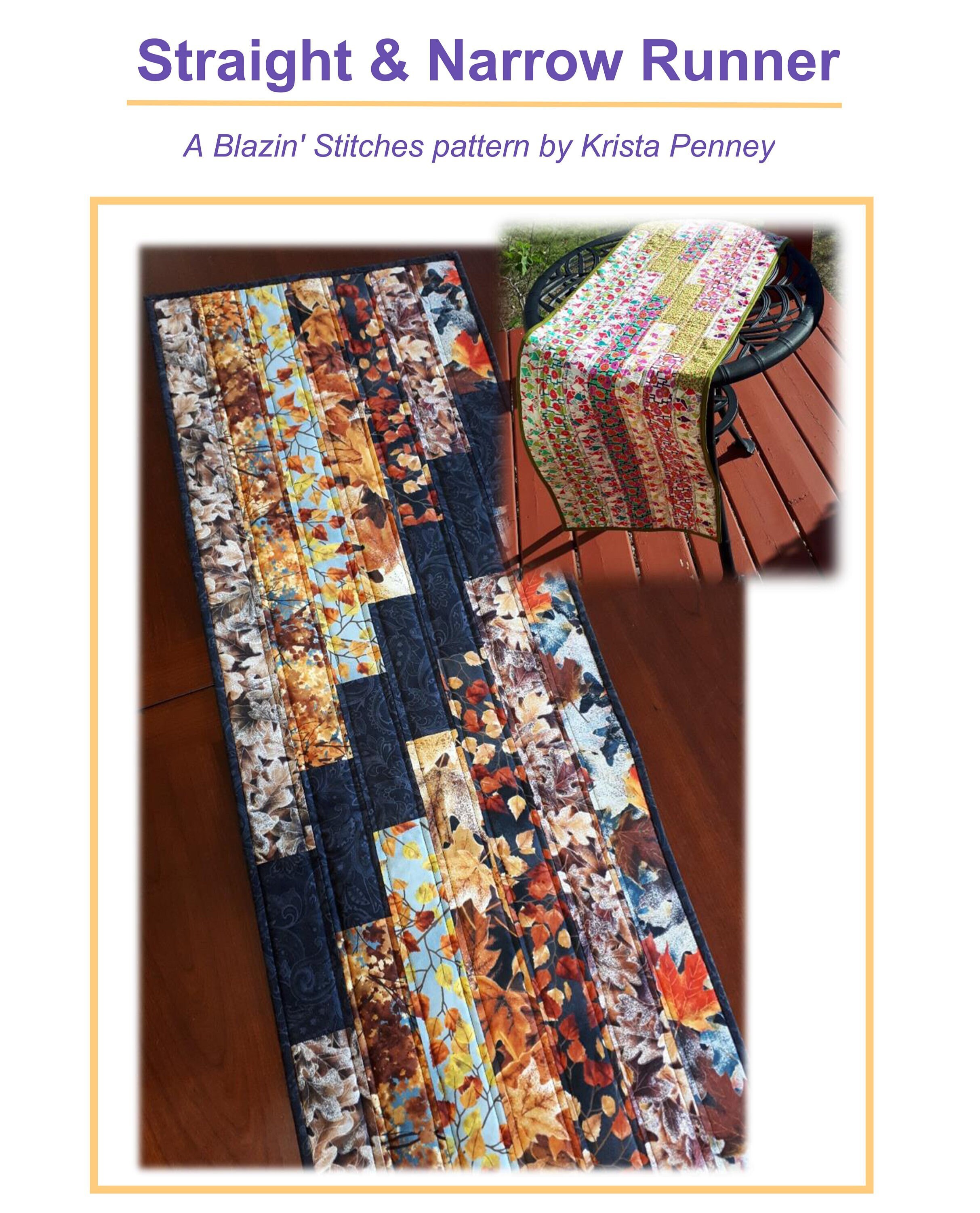 Straight & Narrow Runner Pattern - Etsy