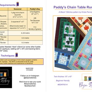 Paddy's Chain Table Runner - Pattern or Kit - Etsy