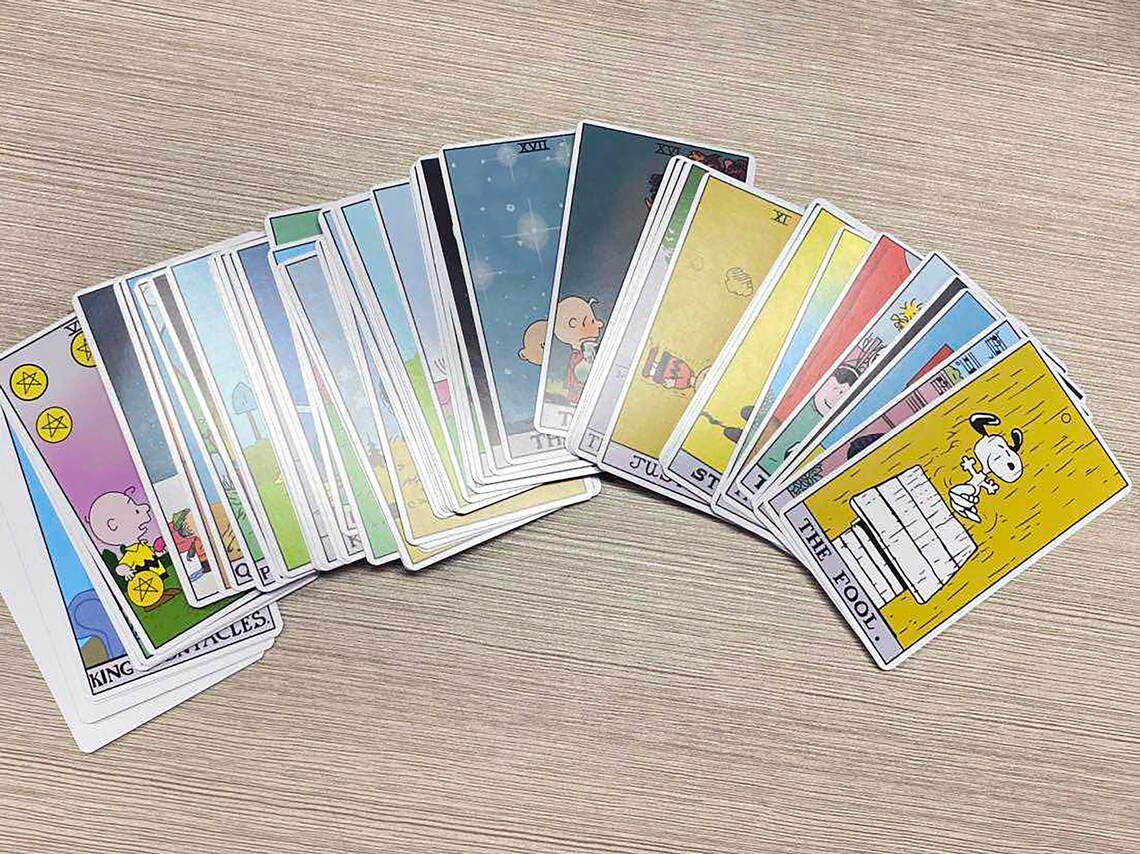 SALE ON TODAY 70% Off Today The Peanuts Tarot Full 78 | Etsy