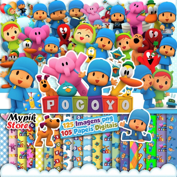 Pocoyo Clipart Pocoyo Paper Pocoyo PNG Pocoyo Digital Paper | Etsy