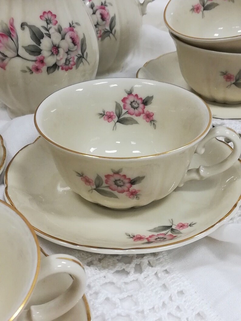 VERBANO LAVENO Italy Coffee Service x 8 People Porcelain | Etsy