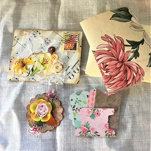 Floral/botanical Junk Journal Kit | 40+ Pieces | Ephemera Kit | Flowers ...