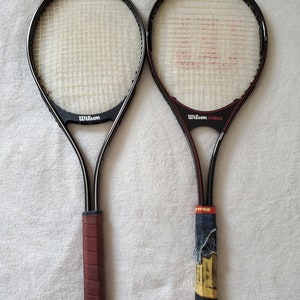 Vintage Tennis Rackets/racquets Wilson APT MID Wilson Cobra With Cover ...