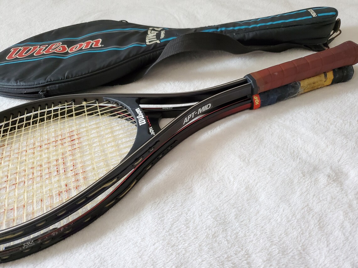Vintage Tennis Rackets/racquets Wilson APT MID Wilson Cobra With Cover ...