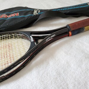 Vintage Tennis Rackets/racquets Wilson APT MID Wilson Cobra With Cover ...