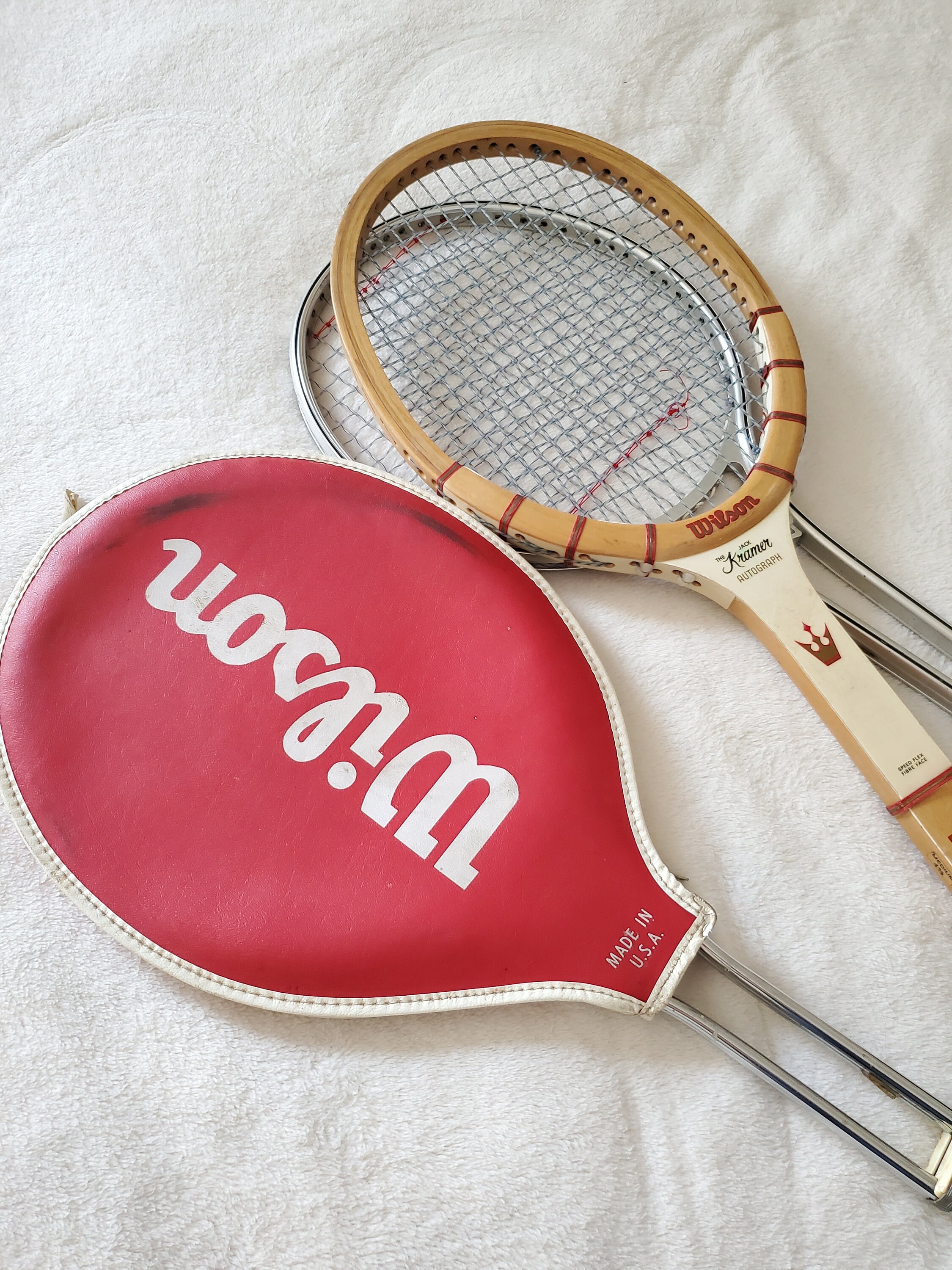 Vintage Tennis Rackets/racquets Wilson Wooden Metal Tennis Racquetball ...