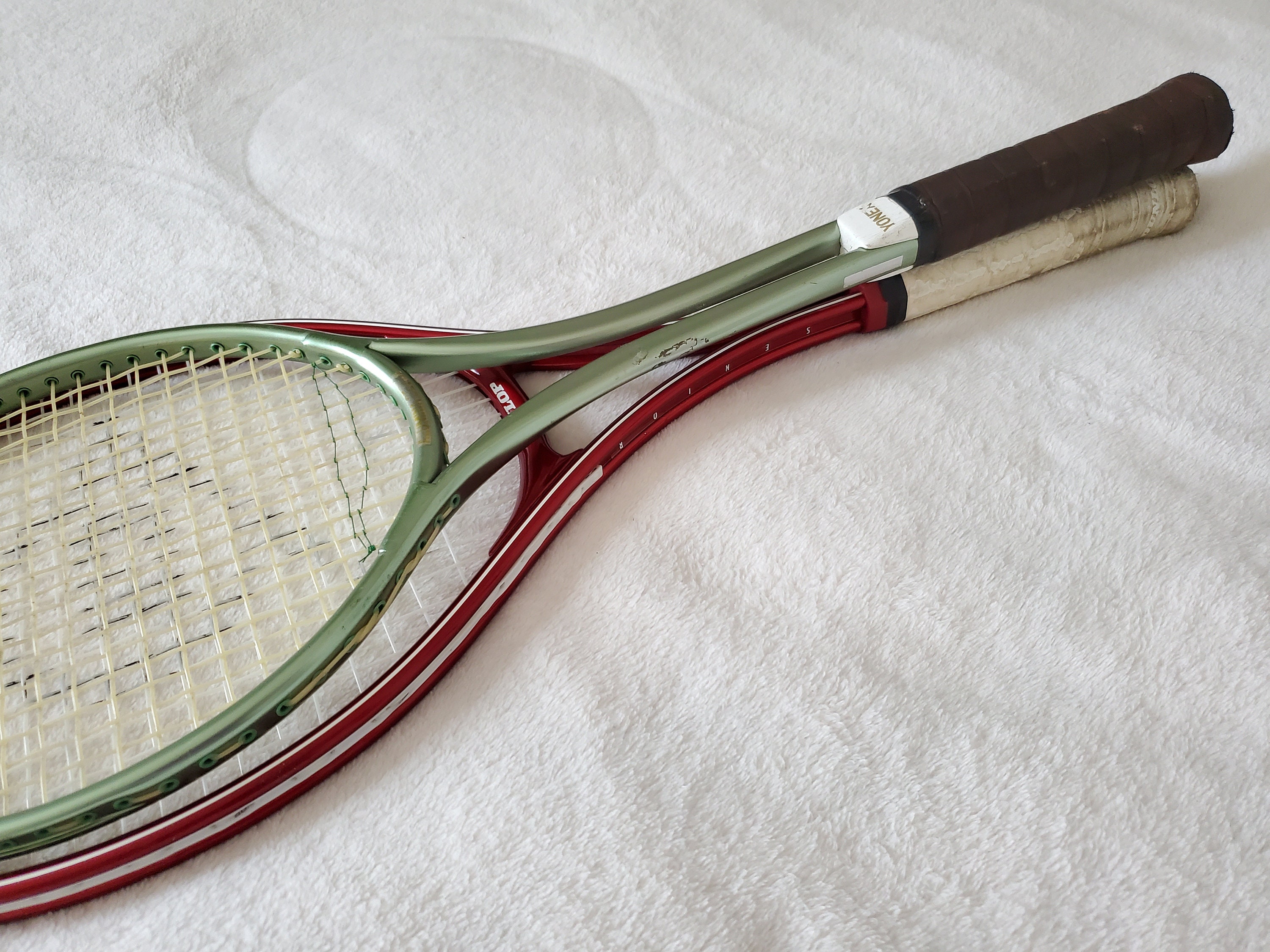 Vintage Tennis Rackets/racquets Dunlop Yonex YY 8500 With Cover Set of ...