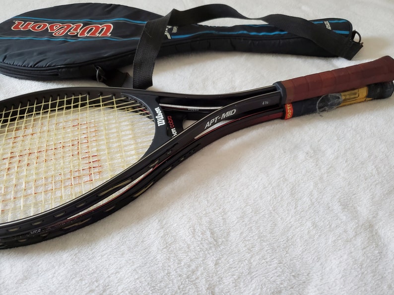 Vintage Tennis Rackets/racquets Wilson APT MID Wilson Cobra With Cover ...