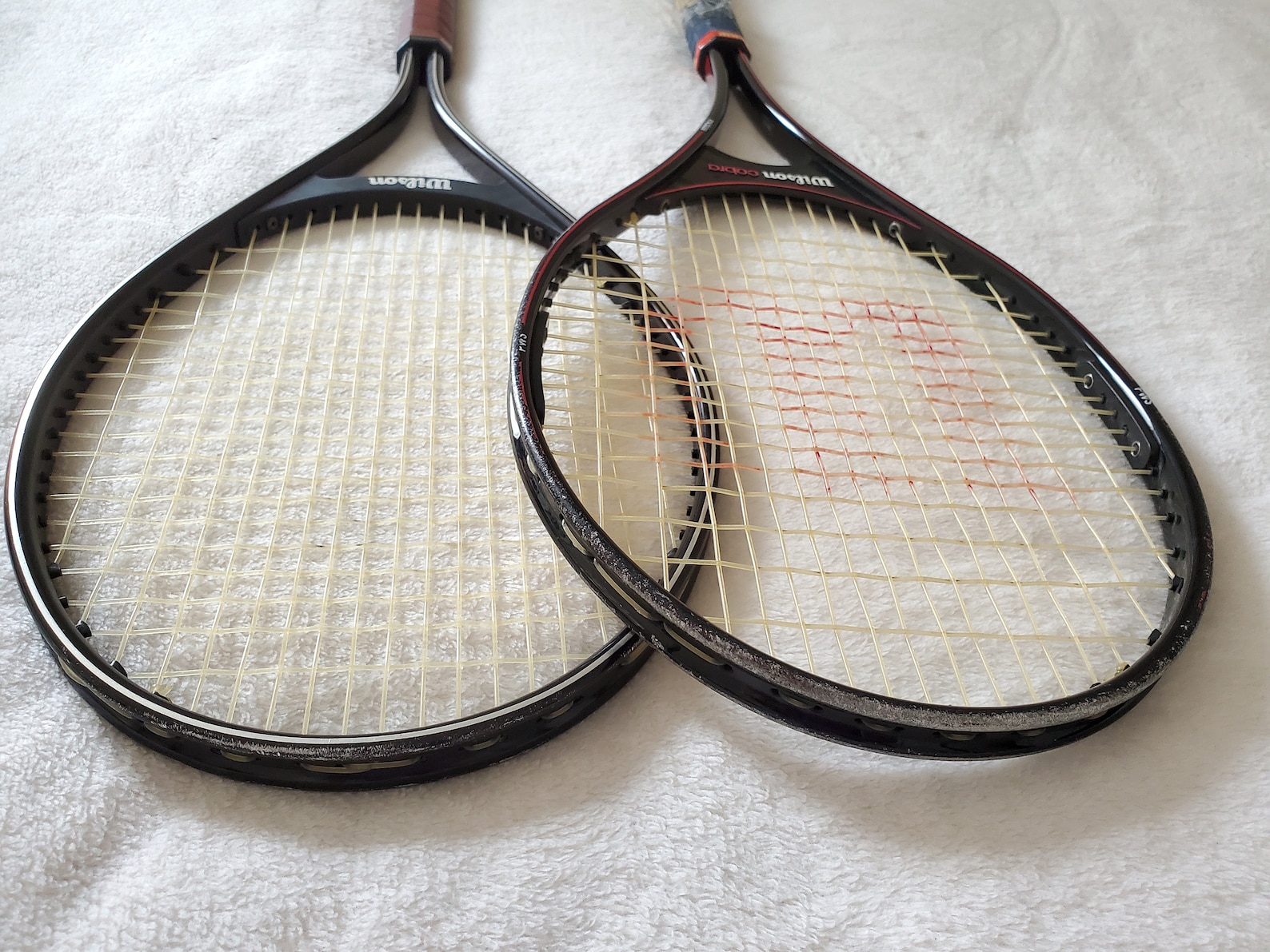 Vintage Tennis Rackets/racquets Wilson APT MID Wilson Cobra With Cover ...