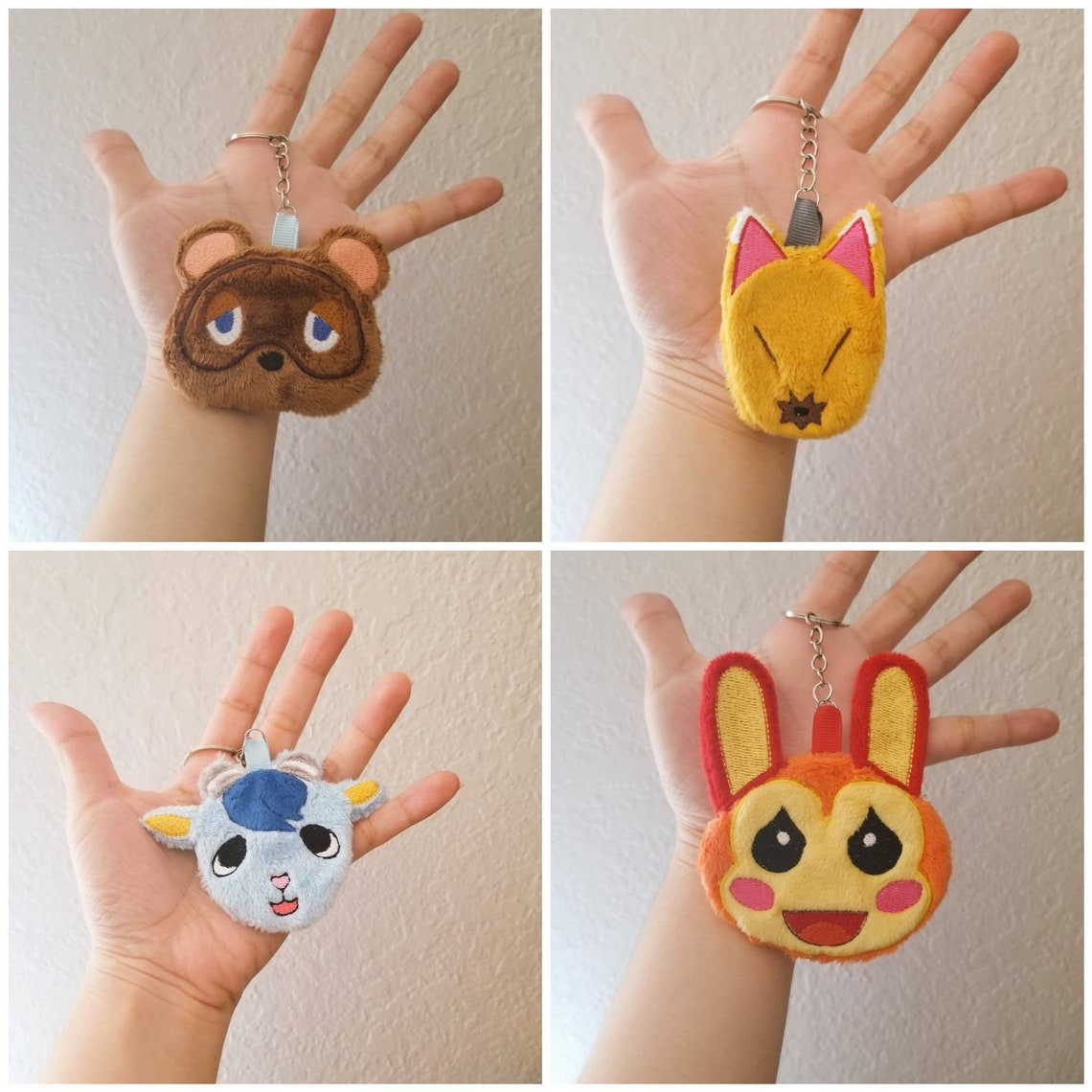 Animal Video Game Embroidered Keychain Gift for her Gift | Etsy