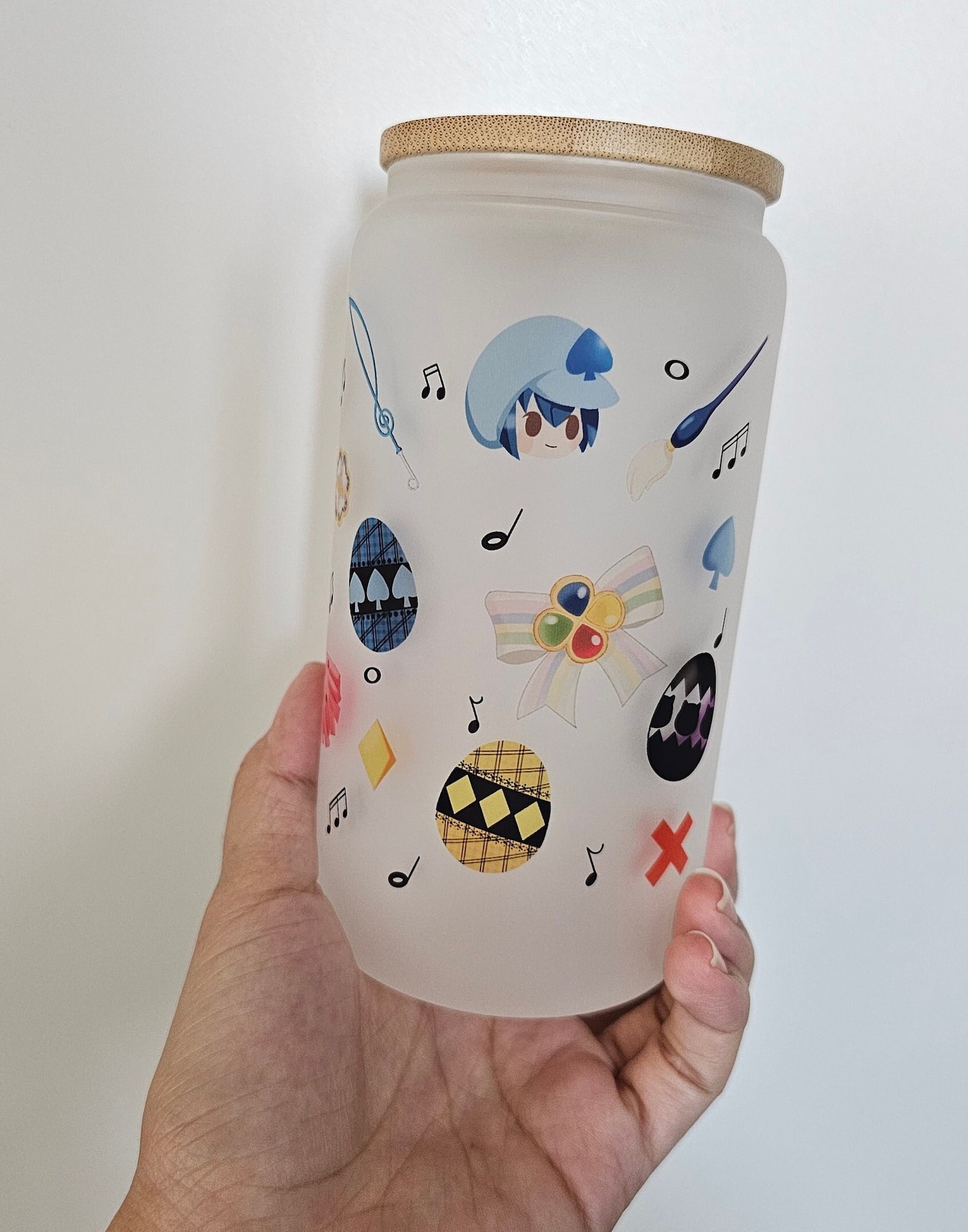 Anime Magical Girl 16 Oz Frosted Cups, Glass Cups, Coffee Cup, Libbey ...