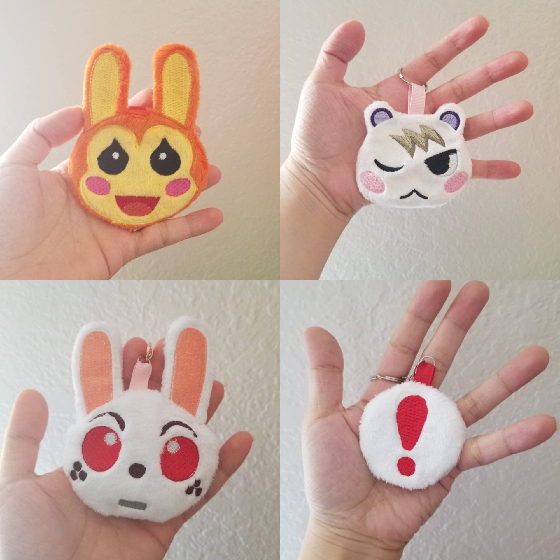 Animal Video Game Embroidered Keychain Gift for her Gift | Etsy