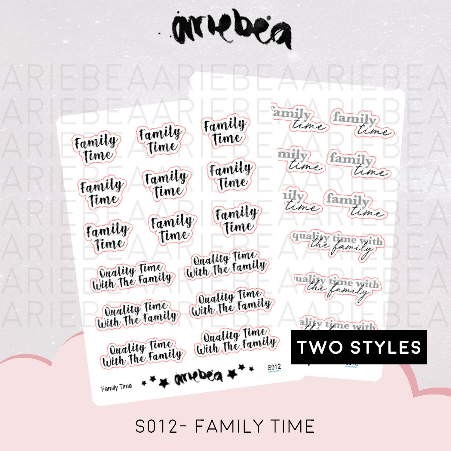 Scrapbooking Papercraft Family time stickers etna.com.pe