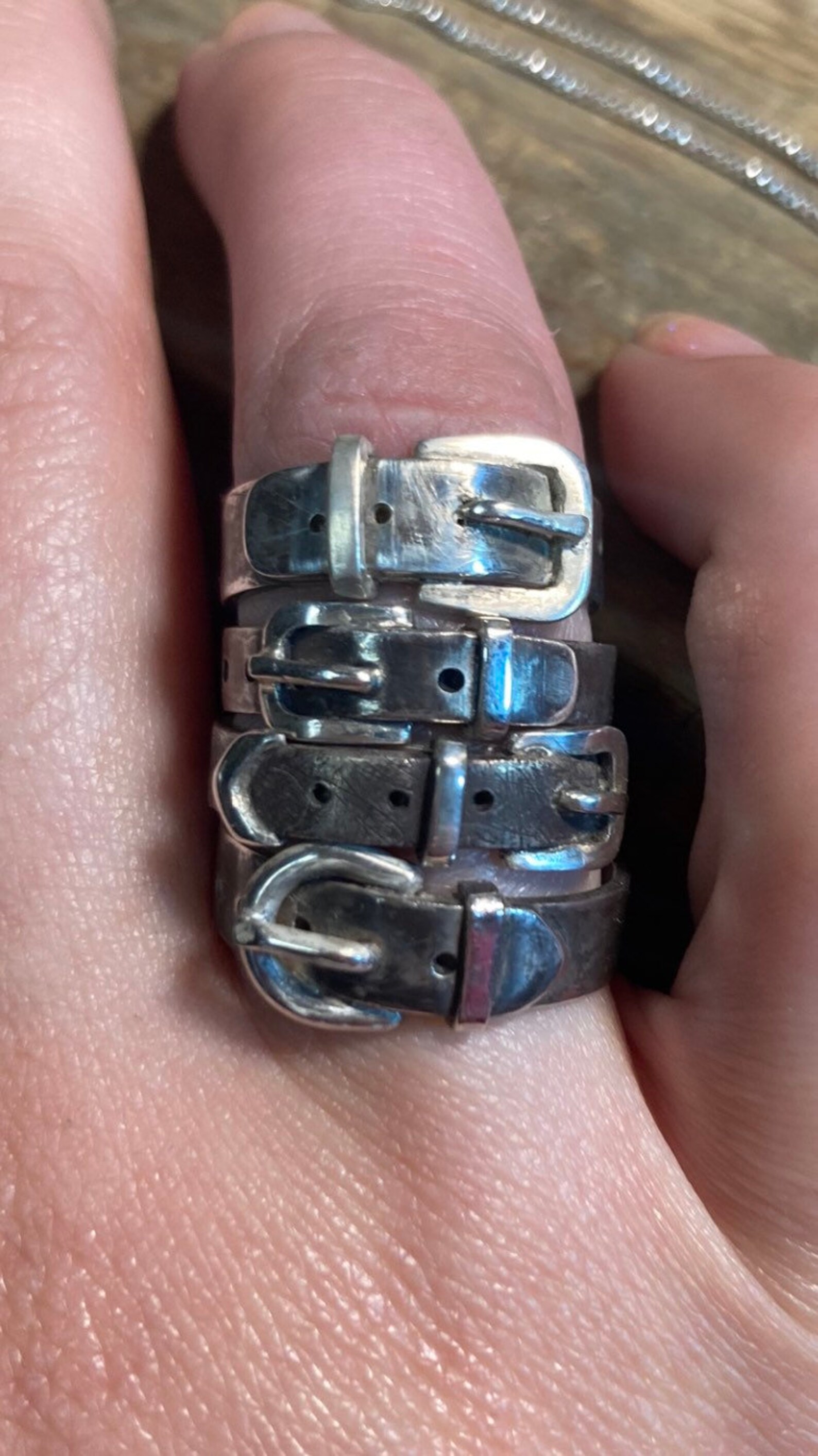 Wide Round Buckle Belt Ring - Etsy