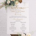 Wedding Program, Wedding Program Sign Template, Gold Wedding Program ...