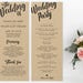 Rustic Wedding Program Template, Wedding Ceremony Template Printable ...