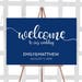 Navy Wedding Welcome Sign, Printable Navy Blue Welcome Sign, Editable ...