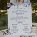 Wedding Program Sign Template, Wedding Ceremony Sign, Lavender, Purple ...