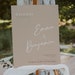 Beige welcome sign Wedding welcome sign Welcome sign | Etsy