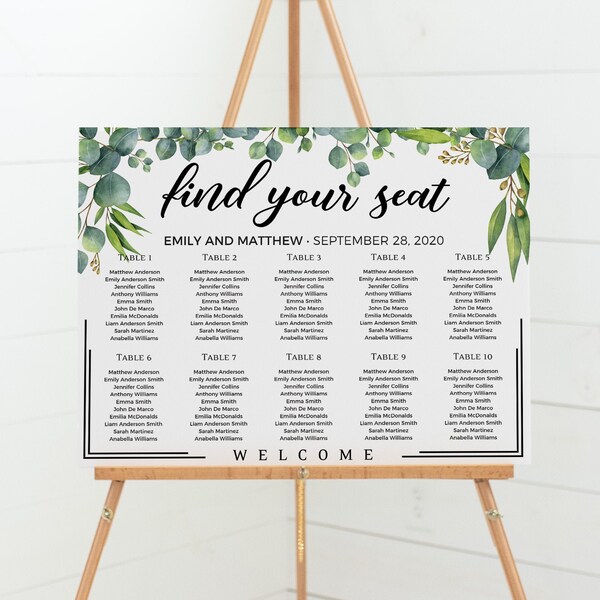 Golf Seating Chart - Etsy