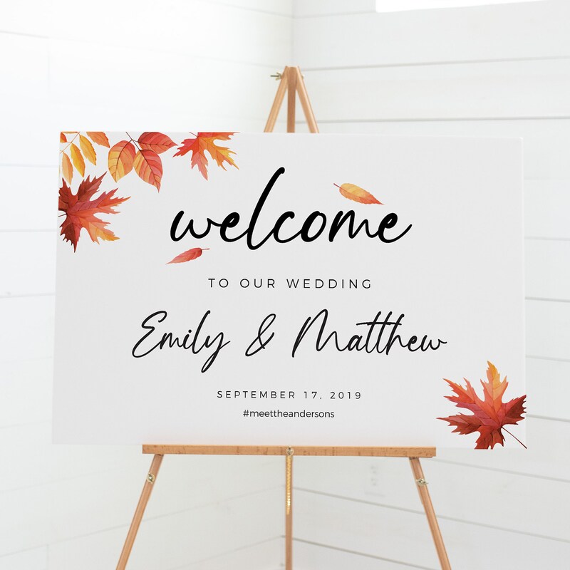 Fall Welcome Sign - Etsy