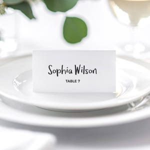 Place Card, Place Cards, Wedding Place Card, Seating Cards, Template ...