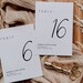 Table Numbers Wedding, Table Numbers Template, Boho Table Number ...
