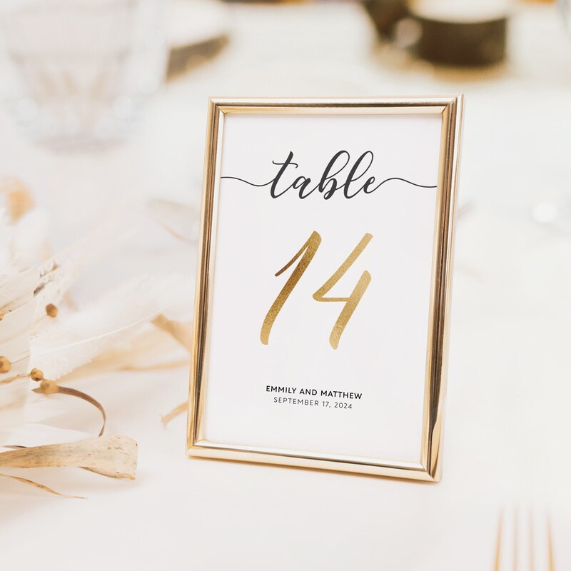 Tall Acrylic Table Numbers - Etsy