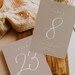 Beige Table Numbers, Boho Table Numbers, Wedding Table Numbers Template ...